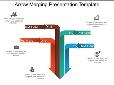 Arrow Merging Presentation Template Powerpoint Slide Images Ppt