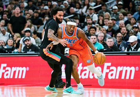Spurs Beat Thunder For Second Time In 11 Days Storming To 130 110 Victory Behind Johnson Castle