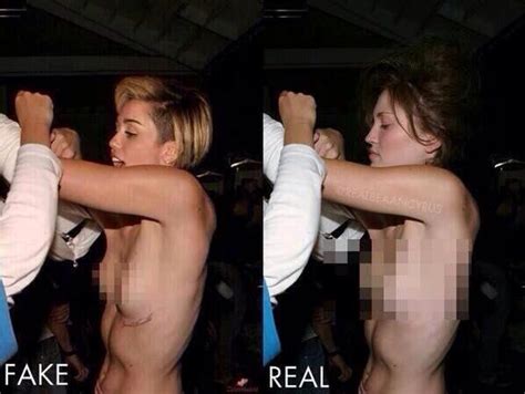 Miley Cyrus Topless Backstage Of The Day