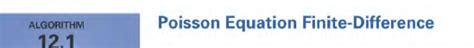 Solved Algorithm Poisson Equation Finite Difference 121 1