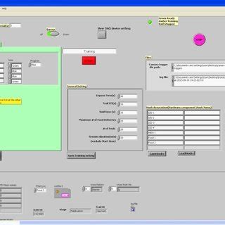 User Interface For LabView Program The User Interface For The LabView Download Scientific