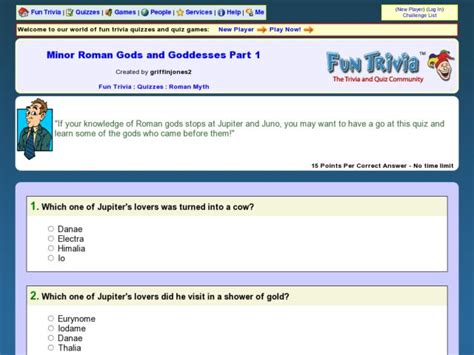 Minor Roman Gods And Goddesses Part 1 Worksheet For 9th 12th Grade