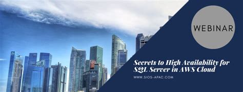 Webinar Secrets To High Availability For Sql Server In Aws Cloud