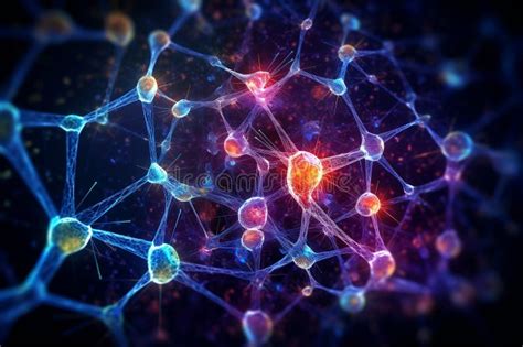 Atomic Neural Network Structure In The Brain Generative Ai Stock Illustration Illustration Of