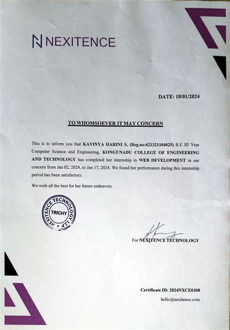 Kavinya Harini S On Linkedin Webdevelopment Internship Frontenddevelopment Html Css Reactjs