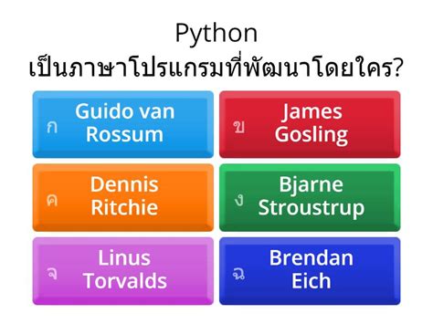 ข้อสอบ Python Quiz