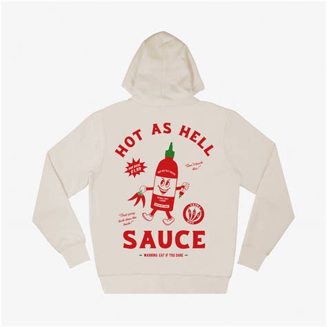 Hot As Hell Sauce Hoodie In Sand By Batch1