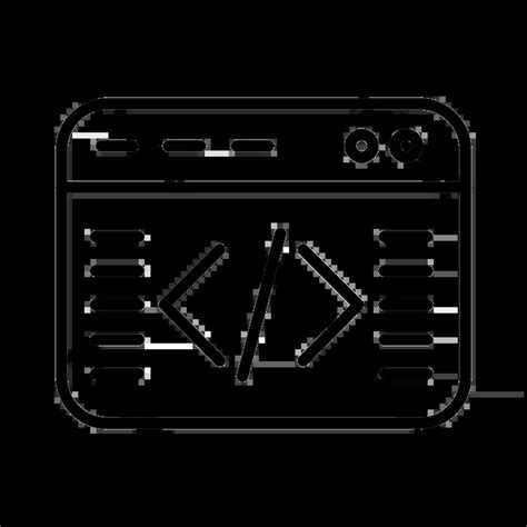 Coding Icon Liine Vector Png Images Ai Free Download Pikbest