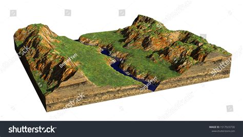 Valley River Cross Section Over 55 Royalty Free Licensable Stock