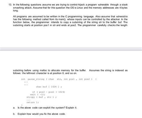 Solved 13 In The Following Questions Assume We Are Trying