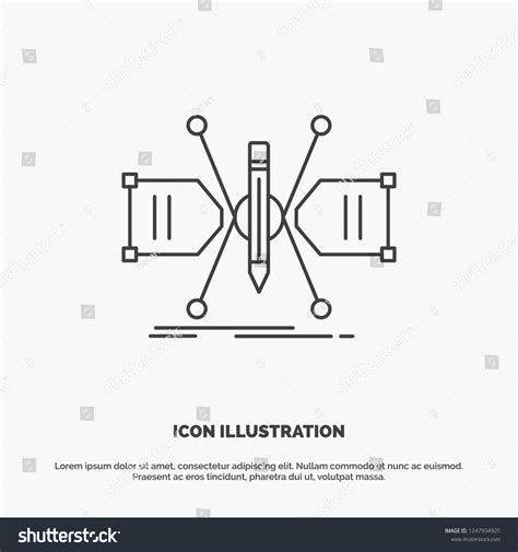 architect constructing grid sketch structure icon stock vector royalty