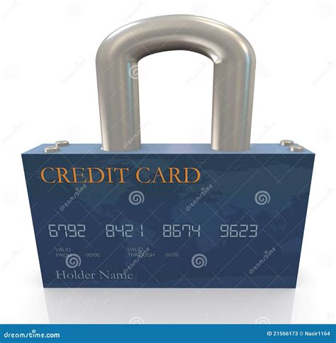 Protection Of Credit Card Stock Illustration Illustration Of Banking
