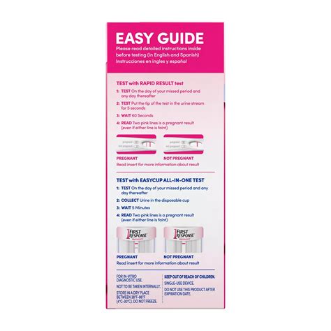 First Response Pregnancy Multi Check Quick And Simple All In One Cup