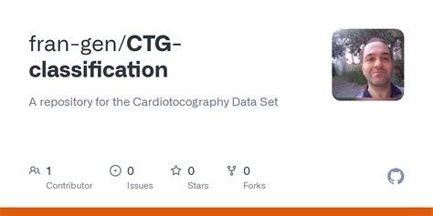 Github Fran Genctg Classification A Repository For The Cardiotocography Data Set