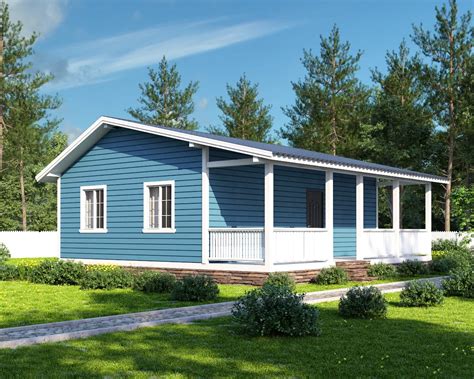 Проект одноэтажного дома «d10 СК «Новгородские дачи