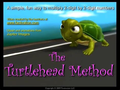 The Turtlehead Method For Double Digit Multiplication Multiplication