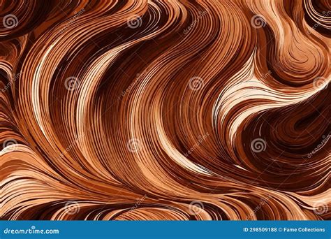 brown curve brush stroke texture background stock illustration