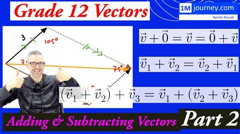 Grade 12 Vectors - Adding and Subtracting Vectors Part 2 - YouTube