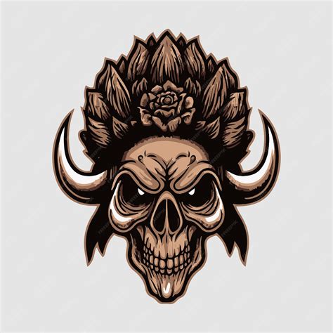 Calavera Bailando Vector Premium