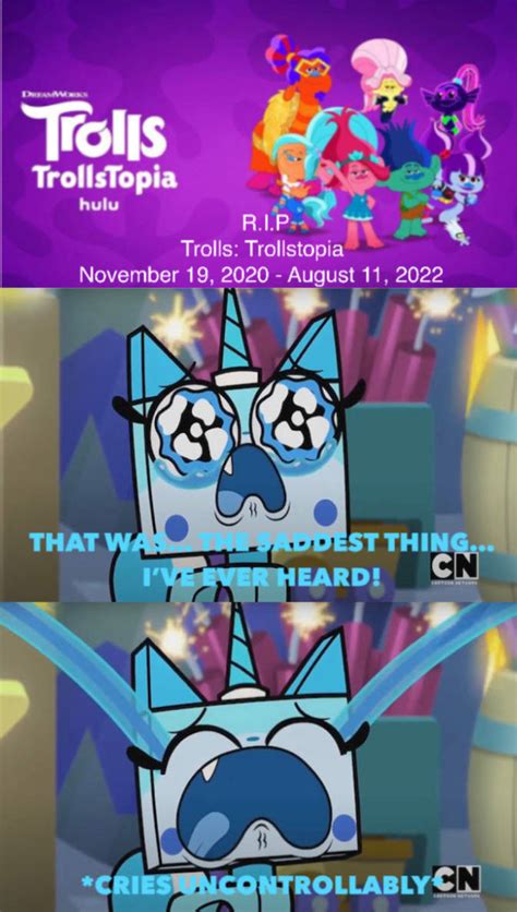 Unikitty Crying Over Trollstopia Series Finales By Leianna16 On Deviantart
