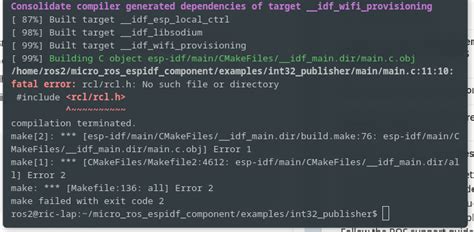 I Just Cant With The Micro Ros Esp Idf Component Rros