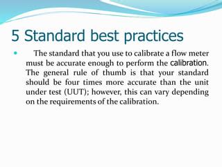 Flow Meter Calibration PPTX