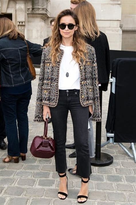 30 Chic Ish Ideas To Wear Tweed Jacket Outfits This Winter