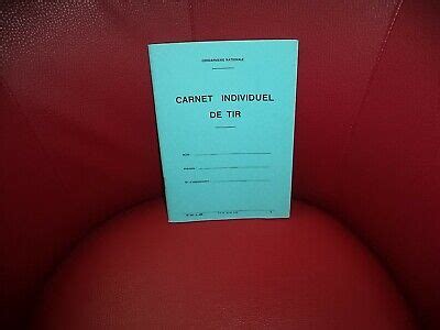 DOCUMENT À USAGE de la Gendarmerie Carnet individuel de tir EUR 6 00