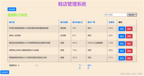 基于springboot制作鞋店管理系统基于springboot鞋业材料公司管理系统 Csdn博客