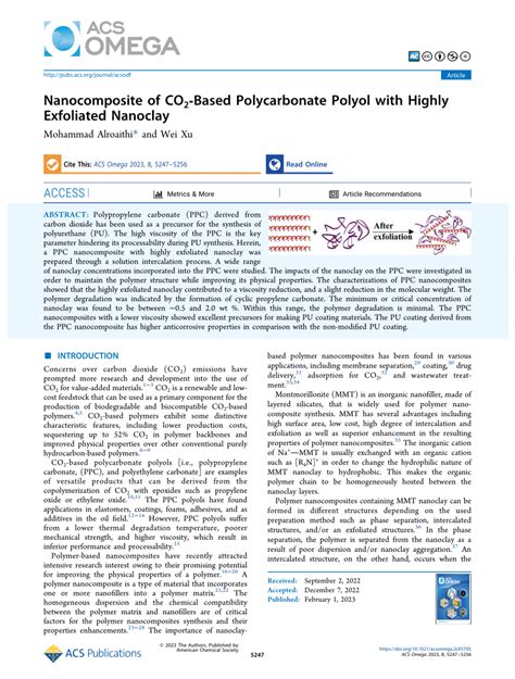 Pdf Nanocomposite Of Co 2 Based Polycarbonate Polyol With Highly