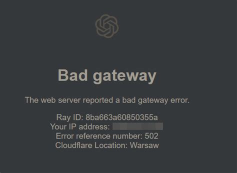 Seems Chatgpt Is Down Is It Globally Bad Gateway Chatgpt Openai Developer Forum