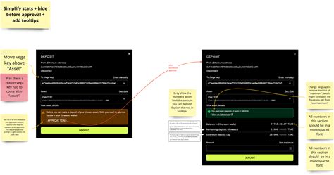 Improve Ux Surrounding Deposit Balances Allowances And Limits · Issue