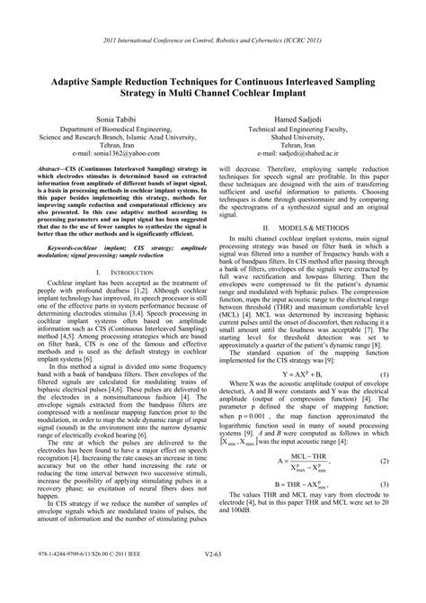 Pdf Adaptive Sample Reduction Techniques For Continuous Interleaved Sampling Strategy In Multi
