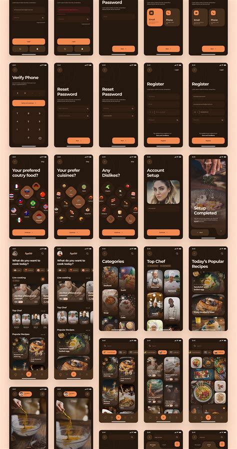 Appétit Food Recipes App Ui Kit — Ui Kits On Ui8 Food App App Ui