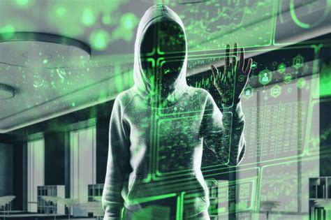 Premium Photo Hacker Using Digital Screen With Security Project