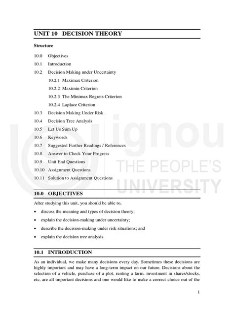 Decision Theory Problems 3 Pdf Decision Making Decision Theory