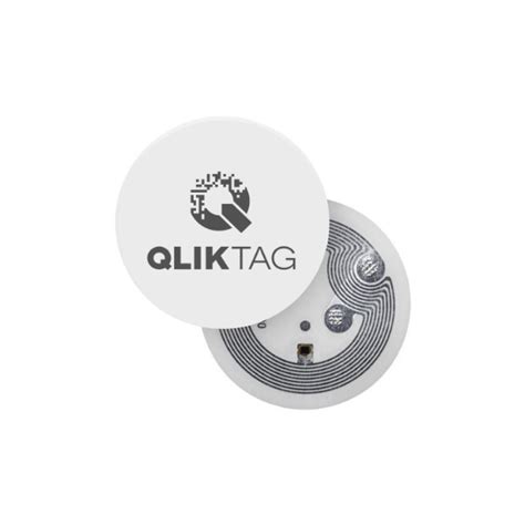 Qliktag 29mm Round Adhesive Ntag 424 Dna Nfc Tags With Custom Printed Logo