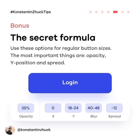 Rules To Perfect Button Shadow