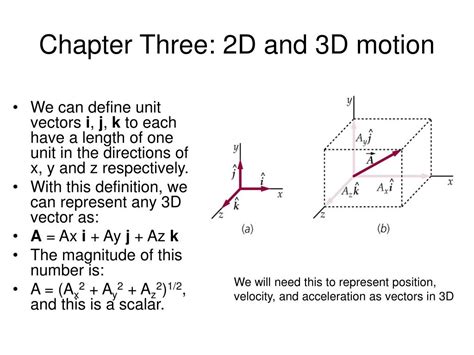 Ppt Chapter 3 Two And Three Dimensional Motion Powerpoint