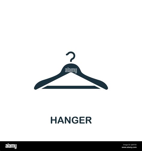 Hanger Icon Monochrome Simple Clothes Icon For Templates Web Design And Infographics Stock