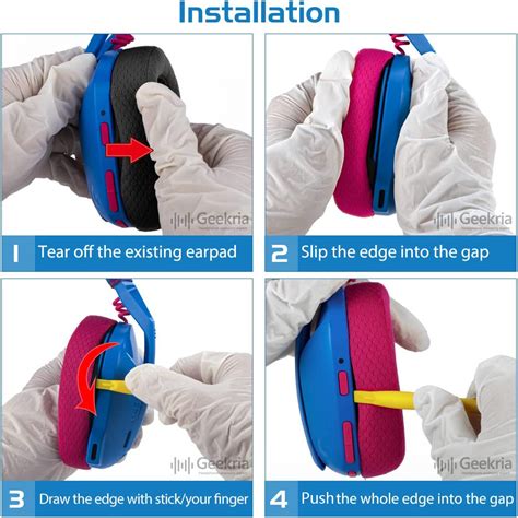 Buy Geekria Comfort Mesh Fabric Replacement Ear Pads For Logitech G Headphones Ear Cushions