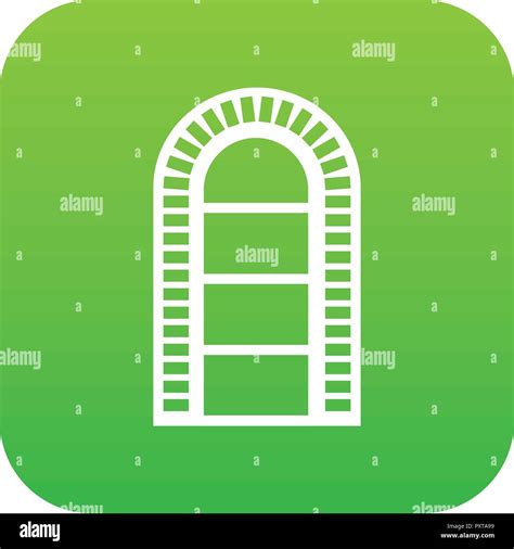 Narrow Window Frame Icon Green Vector Stock Vector Image And Art Alamy