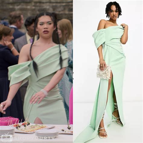 Dead Hot Season 1 Episode 6 Green One Shoulder Dress Shop Your Tv