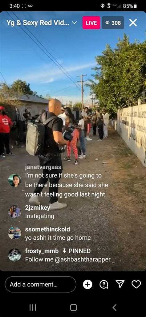 Frostydasnowmann At Yg And Sexy Redd Video Shoot With Ash Bash Munchie