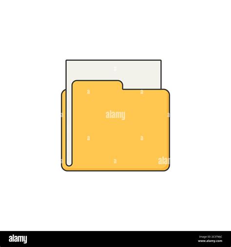 Folder Flat Vector Stock Vector Image Art Alamy
