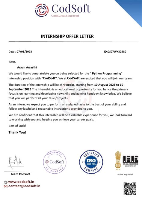 Aryan Awasthi On Linkedin Codsoft Codsoft Internship