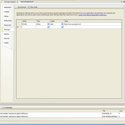 Resolved 2005 Ttings Error Vbforums