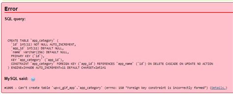 Mysql Errno 150 Foreign Key Constraint Is Incorrectly Formed