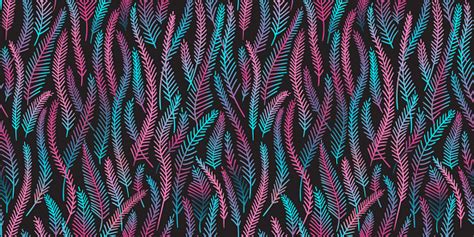 열대 나뭇잎과 매끄러운 패턴 손으로 그린 벡터 그림입니다 0명에 대한 스톡 벡터 아트 및 기타 이미지 0명 검은색 고풍