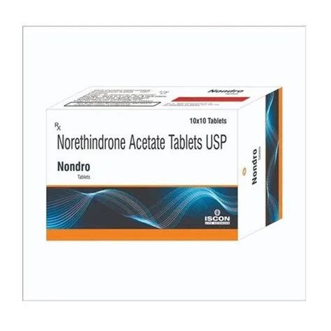 Norethindrone Acetate 5 Mg Tablets At Rs 700box Norethisterone